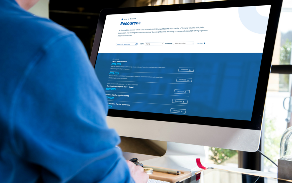Driving Change: The OMVIC Website Redesign