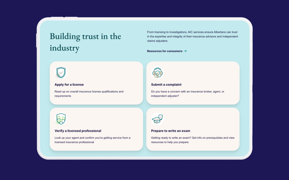 Case Study: Alberta Insurance Council Website - Paper Leaf
